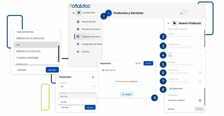 Facturación electrónica, manual de TotalPOS